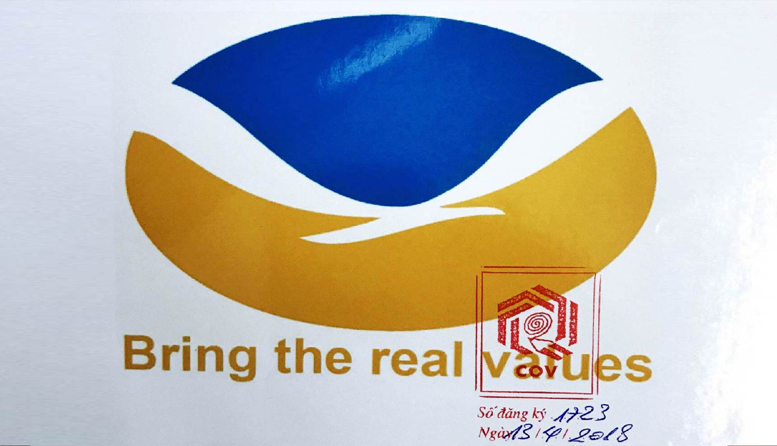 Đăng ký bản quyền tác giả logo "Bring the real values" - DẦU KHÍ HẢI PHÒNG